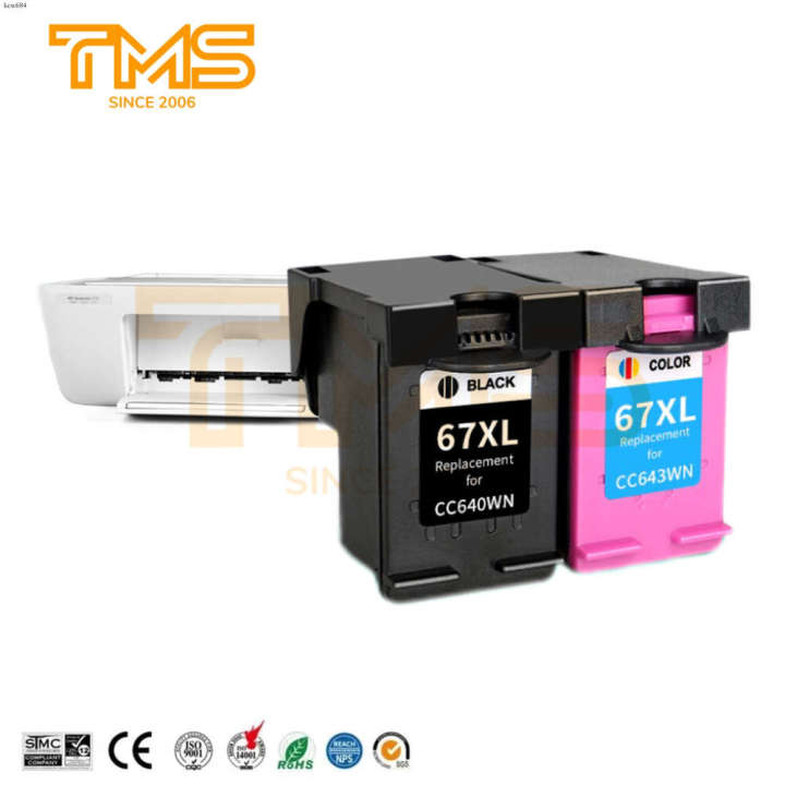 Ink Cartridges 67XL 67 XL Remanufactured Color refilg ink cartridges ...