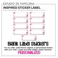 Estudio | Kuromi Inspired Subject and Name label Sticker for notebooks ...