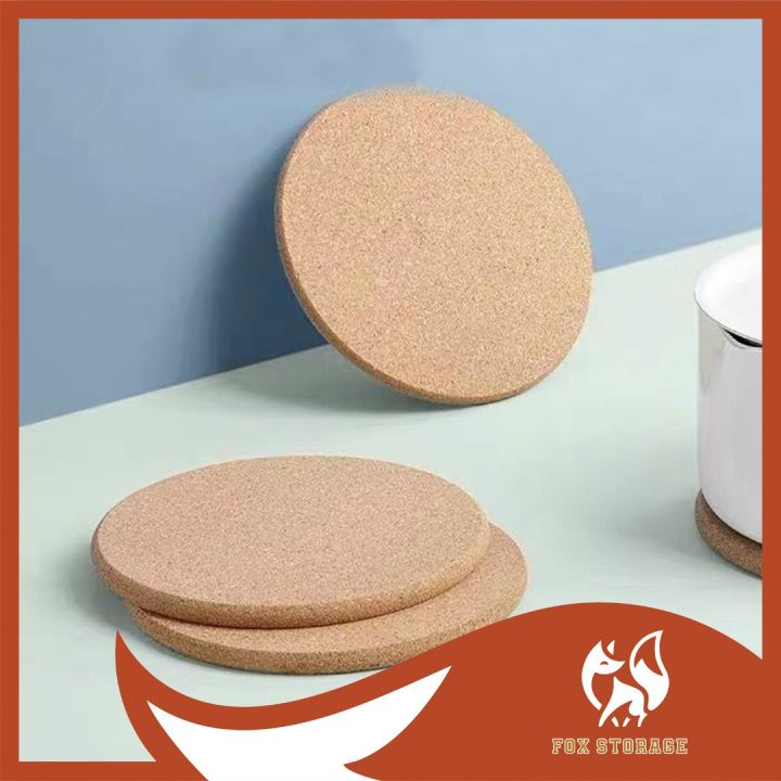 Round Cork Pad Round Cork Coaster Coffee Tea Drinks Dining Pad ...