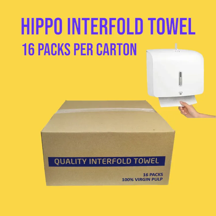 Interfold Hand Towel V Fold 16 Packs Thicker Quality Virgin Pulp Fully ...