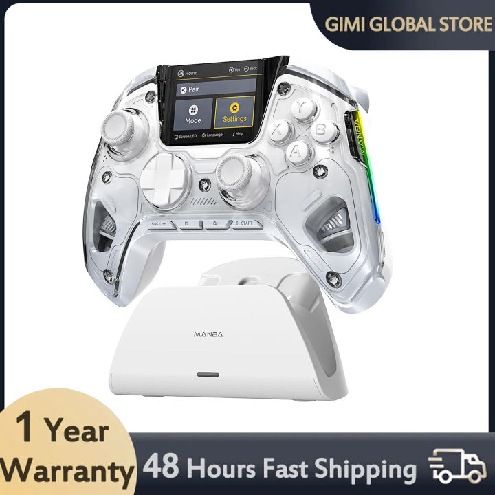 Interactive Wireless Gaming Controller: Hall Effect Stick, RGB Light ...