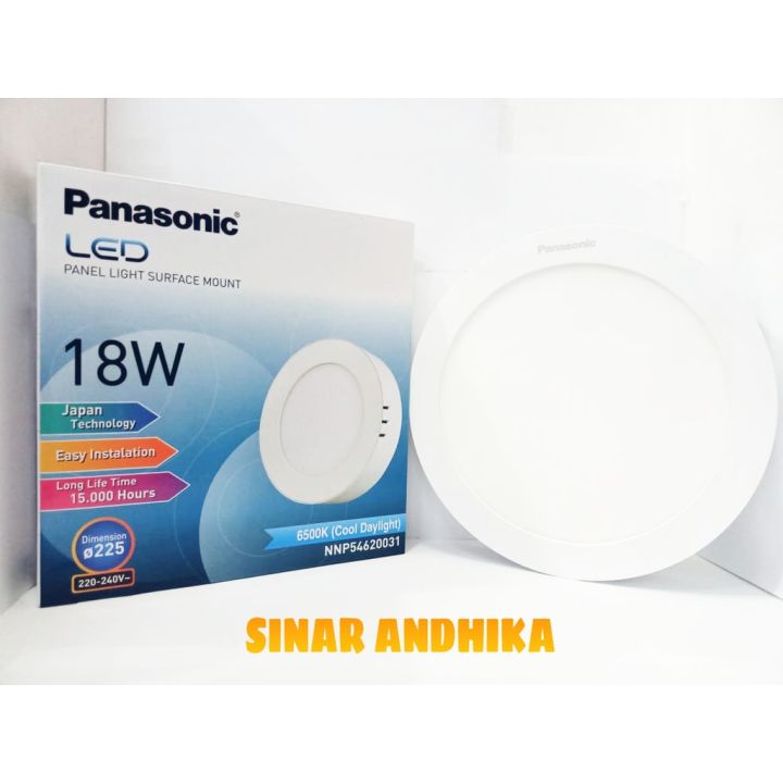 LAMPU LED PANEL OUTBOW BULAT PANASONIC 18 WATT NNP 54620/NNP 54600 | Lazada Indonesia