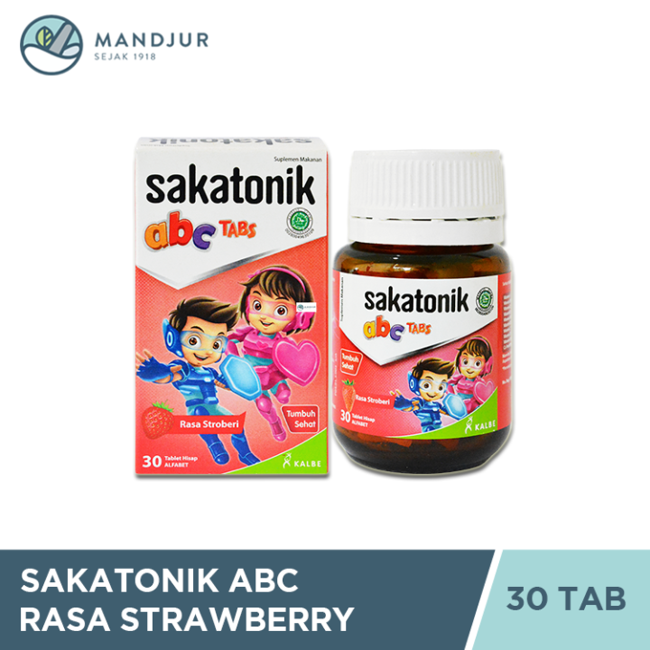 Sakatonik abc Rasa Strawberry - Tablet Hisap Multivitamin Anak-anak ...