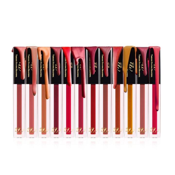 DW 12 Hours Stay Super Matte Liquid Lipstick Long-wear Water-proof Lip ...