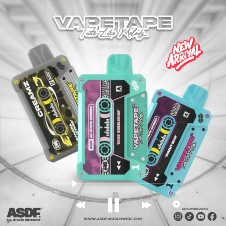 【Snuff n Sweets™】ASDF Vapetape 12000 Puffs || 650mAH Mesh Coil ...