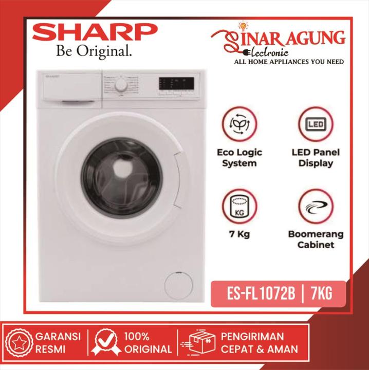 [COD] MESIN CUCI SHARP FRONT LOADING ESFL1072B / ESFL-1072B / ESFL1072 ...