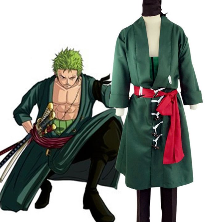 One Piece Roronoa Zoro Cosplay Costume Outfits One Piece Zoro Costume ...