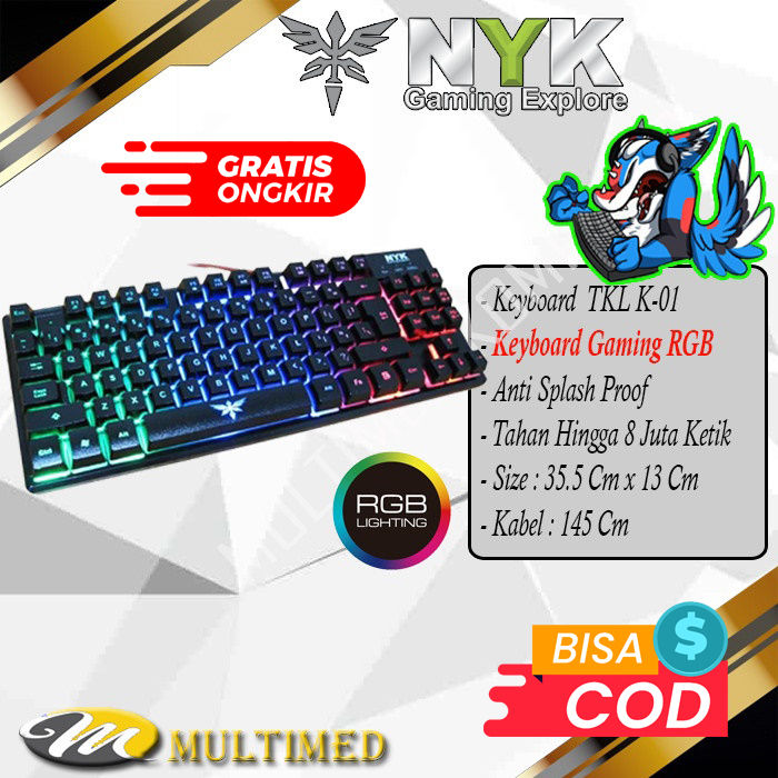 Keyboard Gaming NYK TKL K-01 / K01 / K 01 Original | Lazada Indonesia