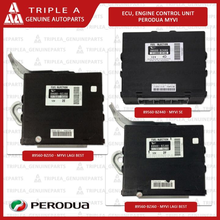 Perodua Myvi Original ECU, Engine Control Unit 89560-BZ030, 89560-BZ040 ...