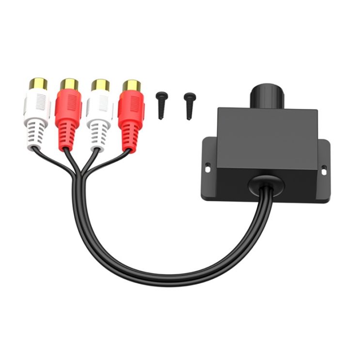 Car Audio Amplifier Bass Level Remote Volume Control Knob Male and ...