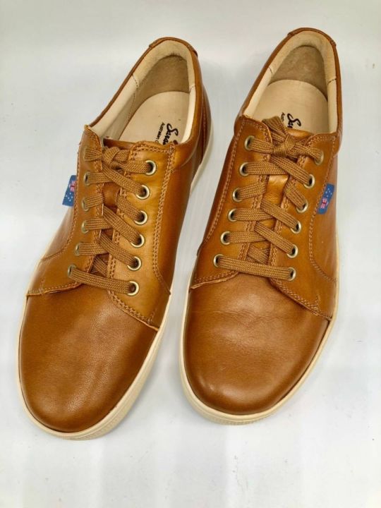 Saramanda Shoes รุ่น 157162L Clavier I รองเท้าหนังแท้ผ้าใบผู้ชาย หนัง ...