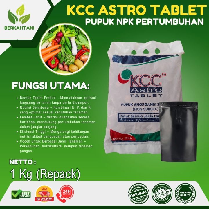 Pupuk NPK Pertumbuhan Pupuk KCC Astro 1 Kg NPK Tablet | Lazada Indonesia