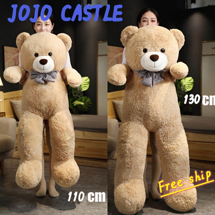 JOJO CASTLE Giant Size 1.1m/1.3m/1.5m 5ft Teddy Bear Colors Bow-Knot ...