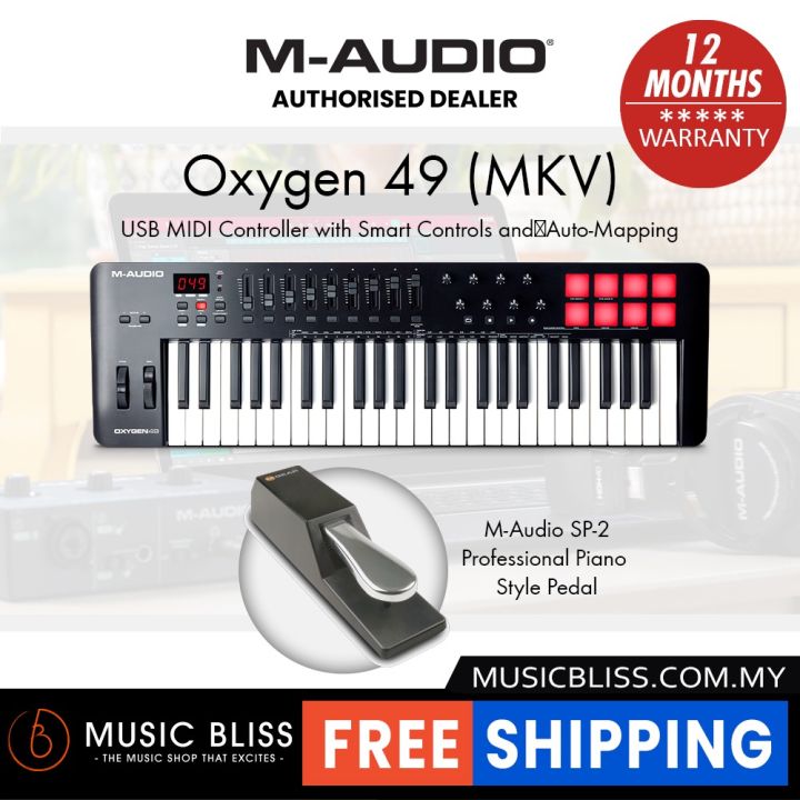 M-Audio Oxygen 49 MKV 49-key MIDI Controller Keyboard | Lazada