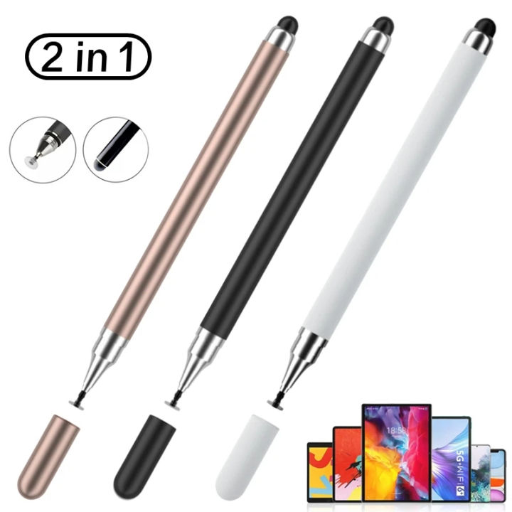 2-IN-1 Stylus Pen Drawing Tablet Capacitive Pencil for Android Smart ...