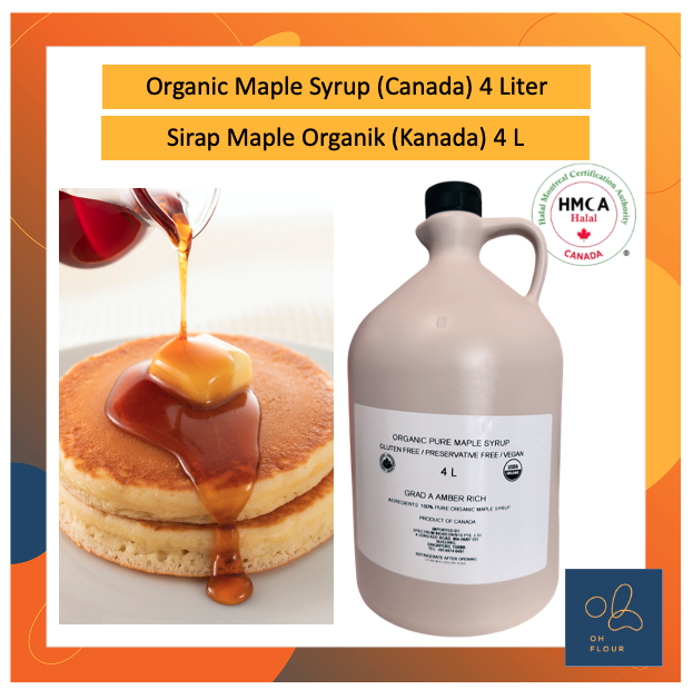 Organic Maple Syrup Canadian (4L) Canada Grade A / Pancake Syrup / 加拿大 ...