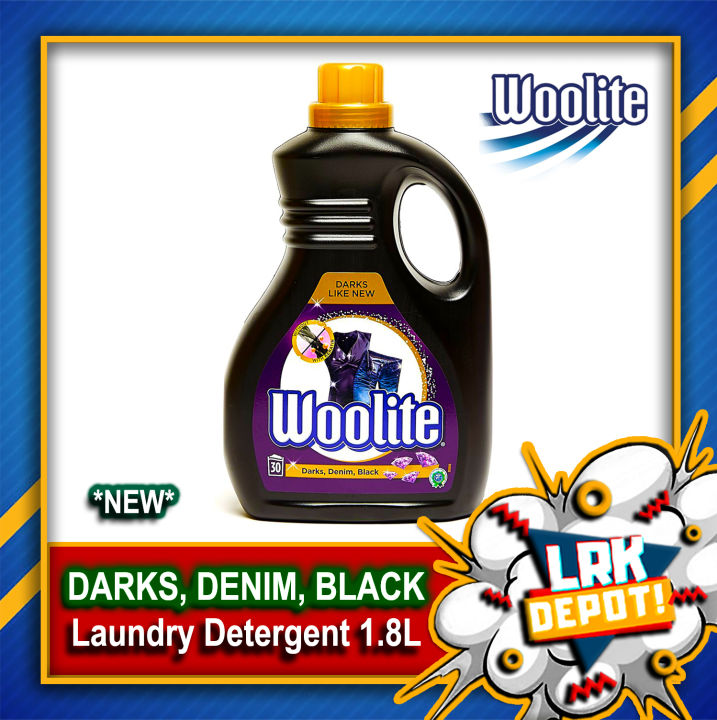 Woolite Darks, Denim, Black Laundry Detergent 1.8L (with Anti-Fade and ...
