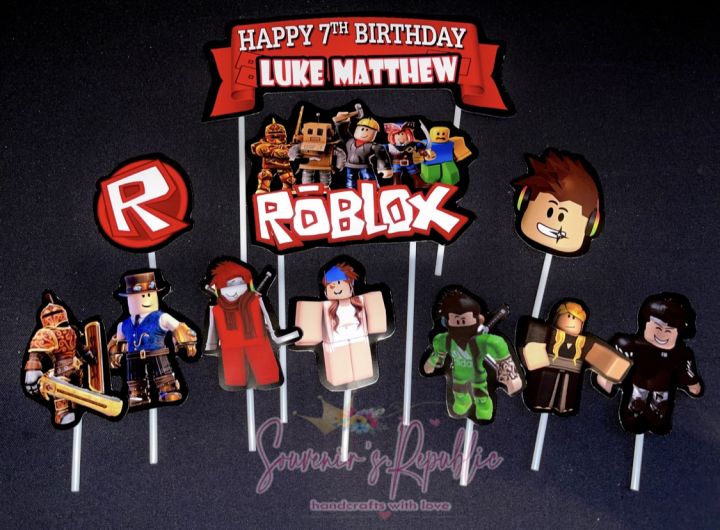 ROBLOX Personalized Cake Topper Set | Lazada PH