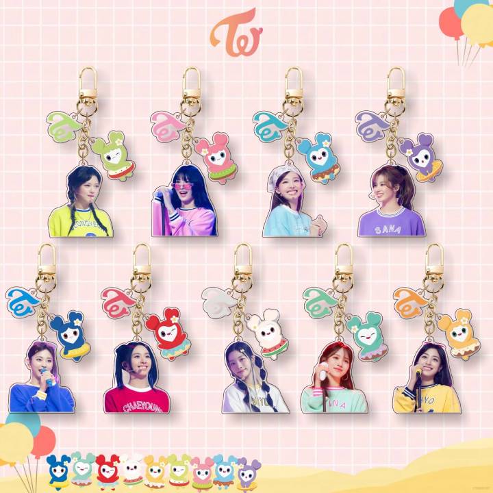 XP TWICE acrylic keychain Creative bag Pendant Key Ring IM NAYEON Yoo ...