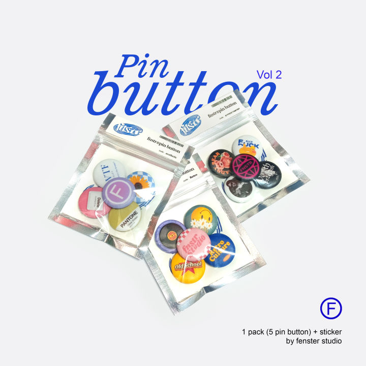 Pin Button Peniti Fenster Studio - Pin Bros Custom - Pin Aesthetic ...
