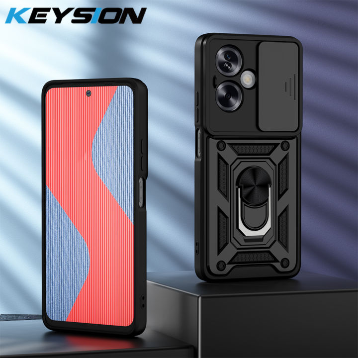 Keysion Shockproof Armor Case For Oppo A79 5g A78 A58 4g Slide Camera