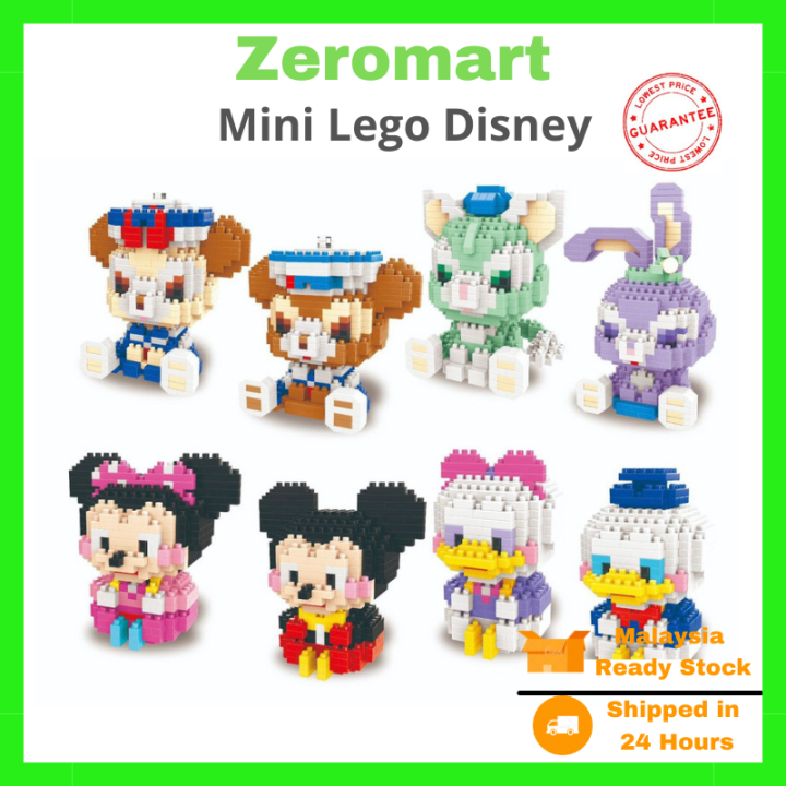 "READY STOCK" Mini Block DIY Disney Cartoon Micro 3d Model Building ...
