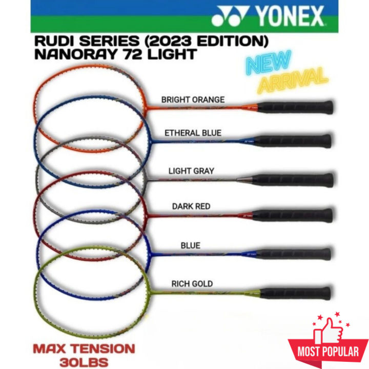 YONEX Nanoray 72 Light / Arcsaber 73 Light Badminton Rackets 100% ORIGINAL | Lazada