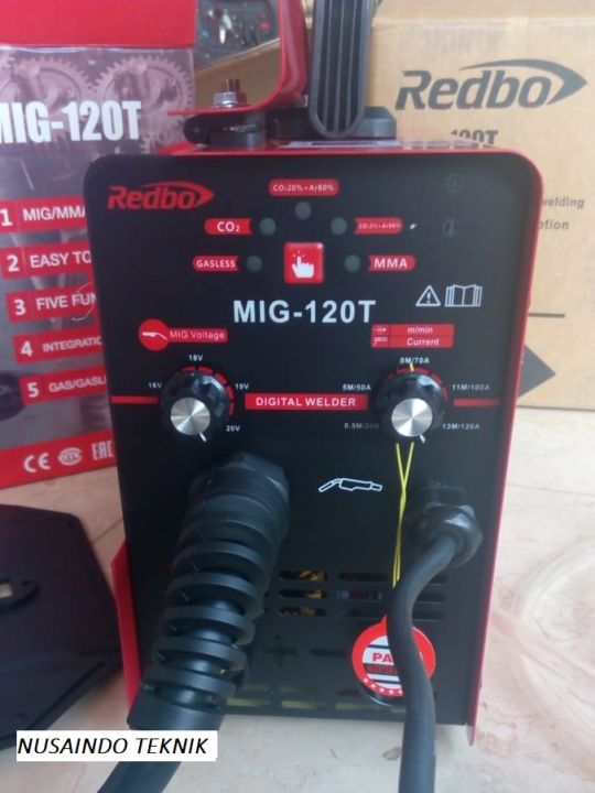 REDBO MIG - 120T 1KG INVERTER LAS TRAFO LAS MESIN LAS RINGAN MIG 120 ...