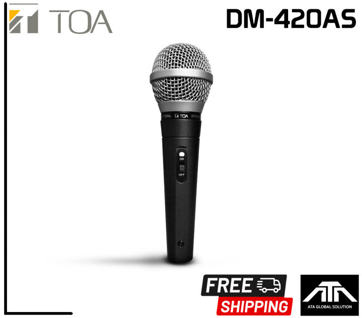 TOA DM-420 AS DM420AS ไมค์ ไมค์สาย ไมโครโฟนไดนามิค ไมค์พร้อมสาย Mic ...