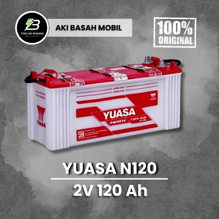 Aki mobil Yuasa N120 (12V 120Ah) | Lazada Indonesia