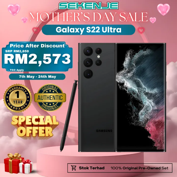 Samsung Galaxy S22 Ultra 5G 128GB + 8GB / 256GB + 12GB RAM 100% ...