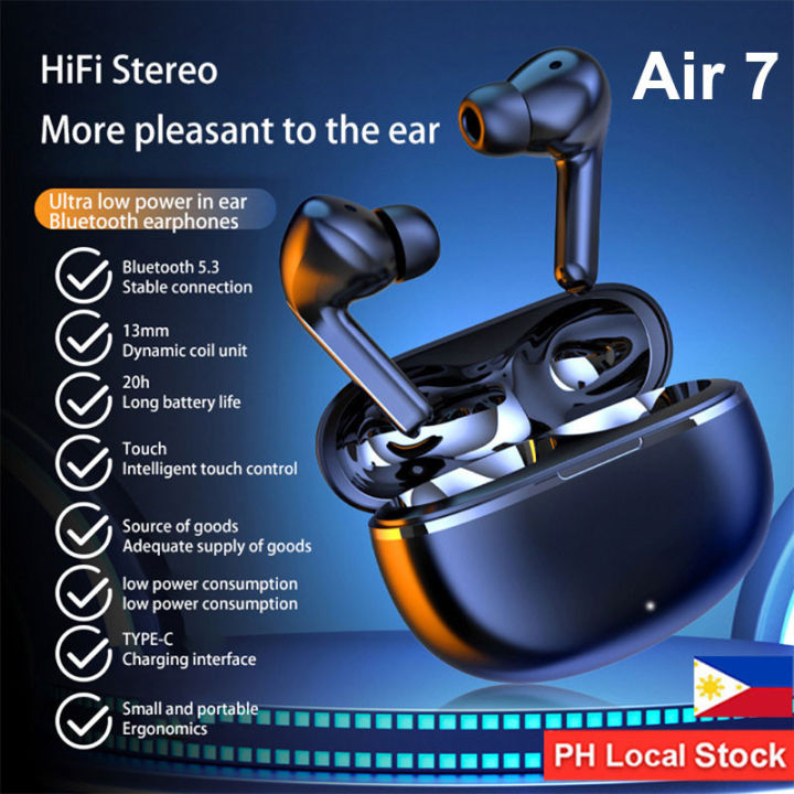 [PH Local Stock] Original Air 7 TWS Bluetooth 5.3 Earphone Wireless ...