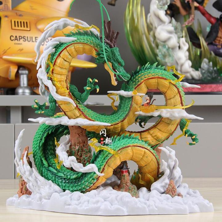 22cm Dragon Ball Z Anime Figure Shenron And Little Goku Action Figurine ...