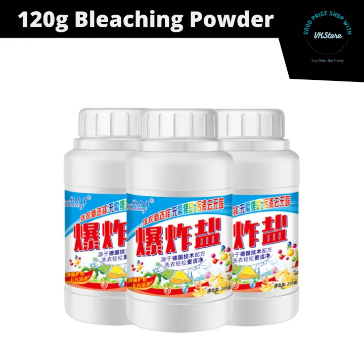 120g Fizzy Washing & Bleaching Powder Clothes Brightener Soda Detergent ...