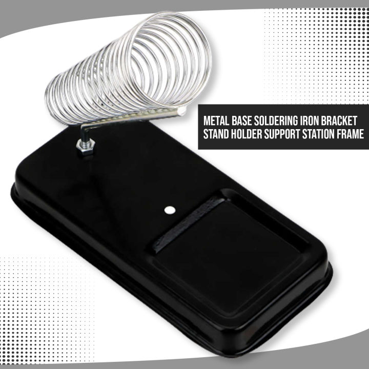 Metal Base Soldering Iron Bracket Stand Holder Support Station Frame ...