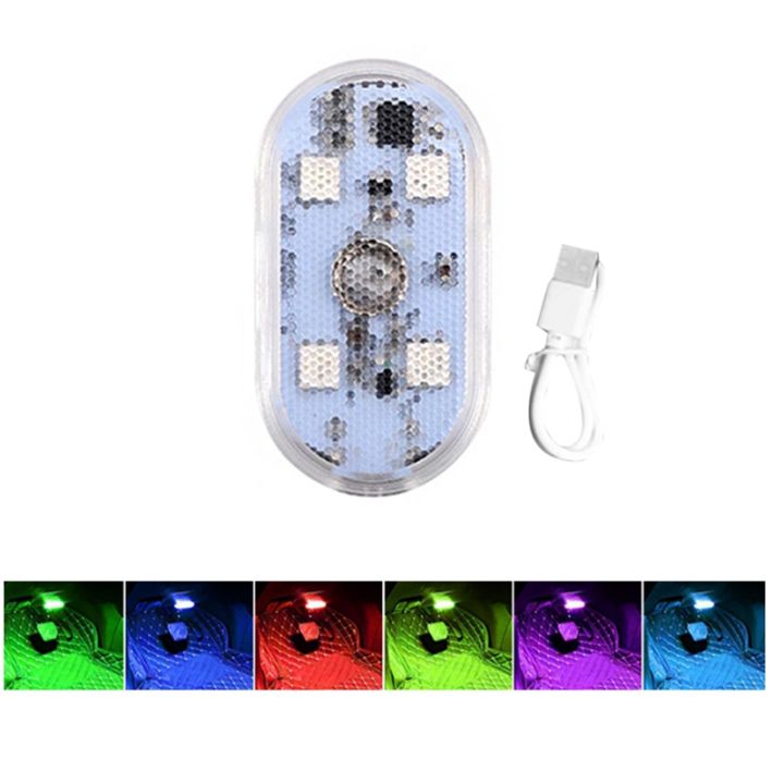 Car Touch Lights Rechargeable Car Interior Dome Light Roof Ceiling ...