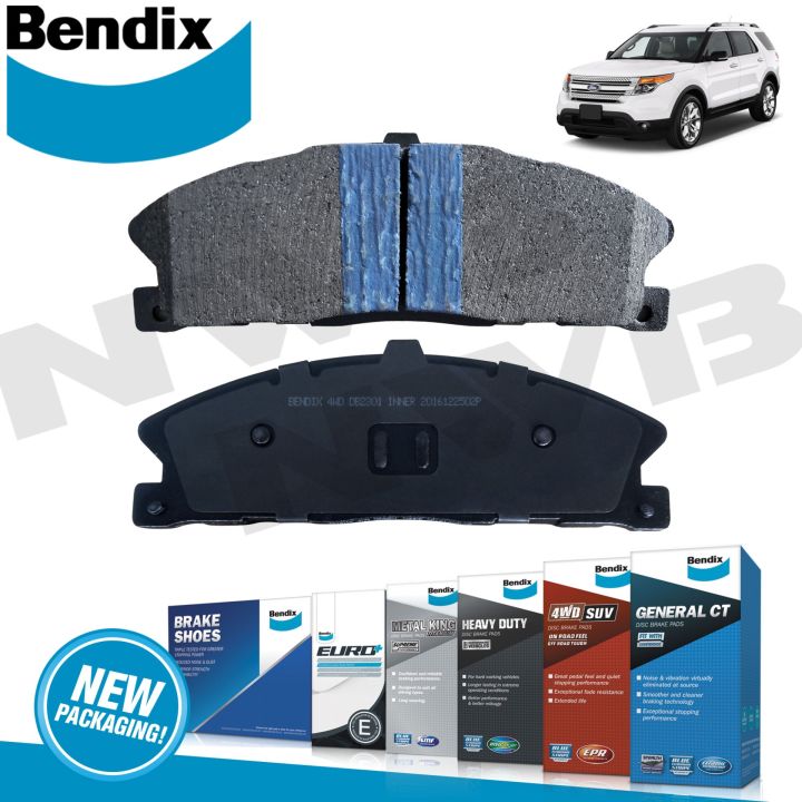 Bendix Brake Pads Front Set 4WD for Ford Explorer 2013-2019 (DB2301 ...