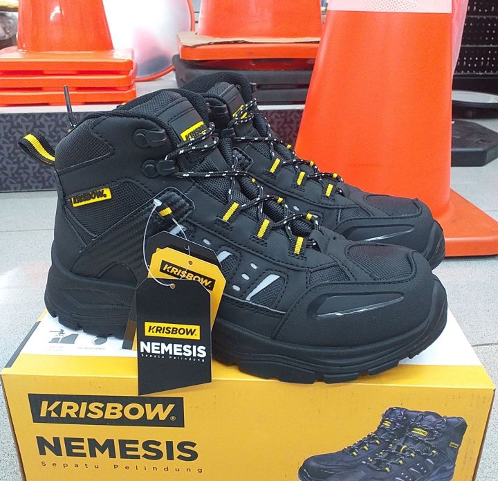 Sepatu Safety Krisbow Original / Model tali 6 inch, Sepatu pelindung ...
