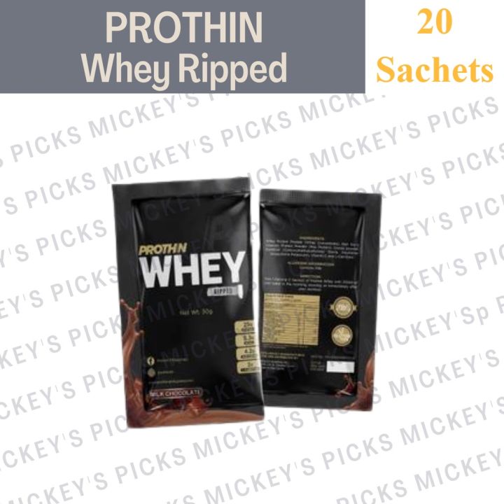 PROTHIN WHEY RIPPED, 20 Servings (20 Sachets) | Lazada PH