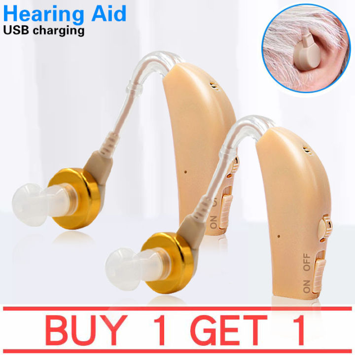Buy 1 get 1 Hearing Aid Rechargeable Hearing Aids Mini BTE Invisible ...