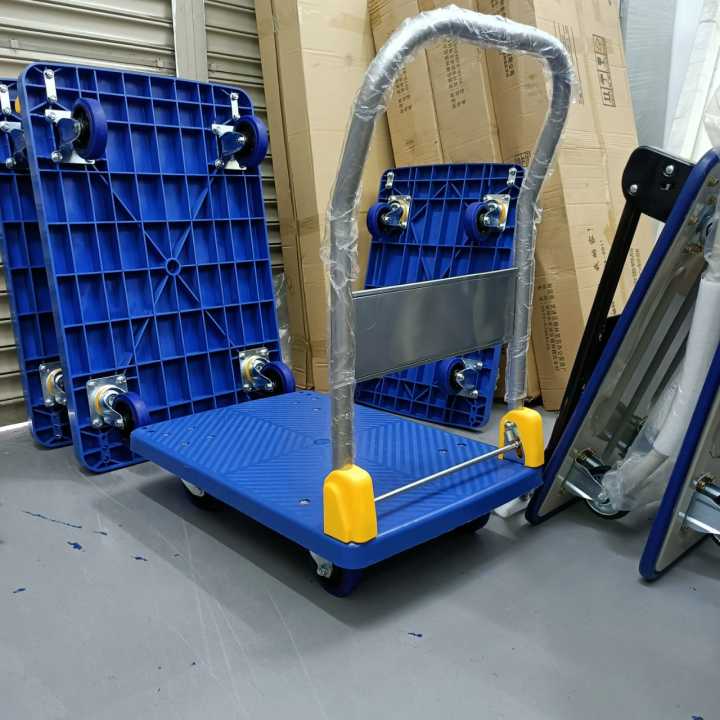 Brand New Quality PVC Platform Hand Truck / Plastic Platform Trolley ...