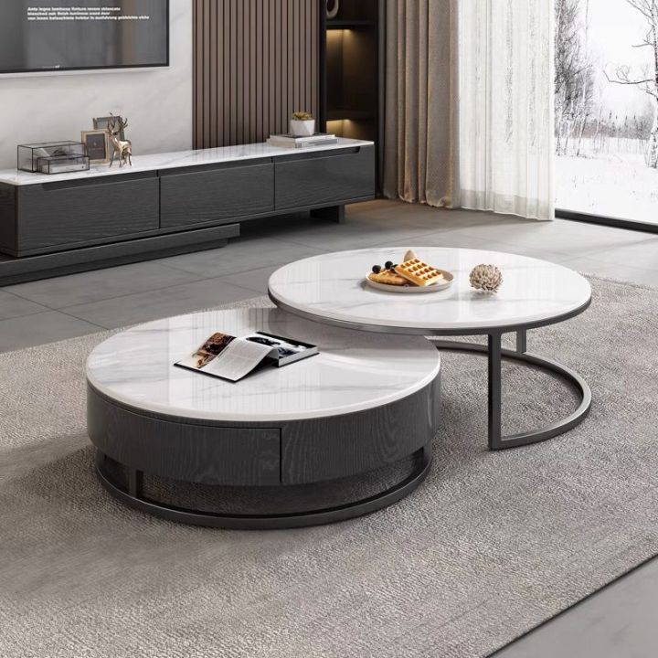 [READY STOCK] Turning Coffee Table 2in1 I Sintered Stone Table Top I ...