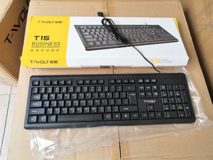 AG Electronic T-WOLF T15 Keyboard Usb Keyboard office Keyboard Game Keyboard (DZ2 T15) | Lazada PH