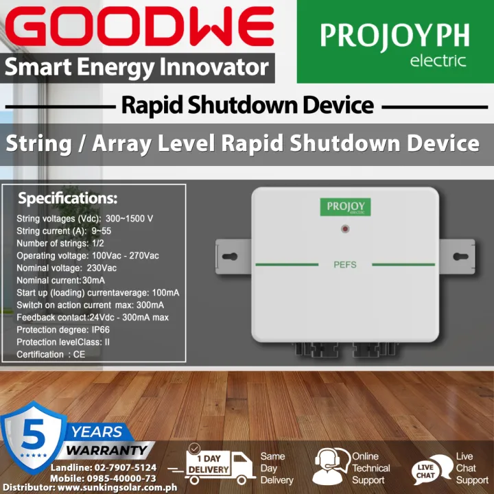PEFS PV String Level Firefighter Safety Switches / Rapid Shutdown ...