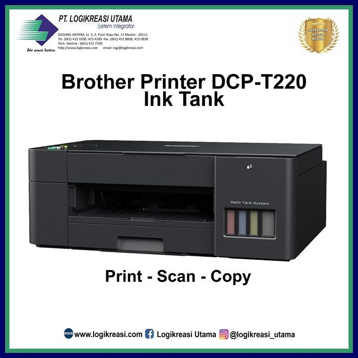 Printer Brother DCP-T220 Print Scan & Copy | Lazada Indonesia
