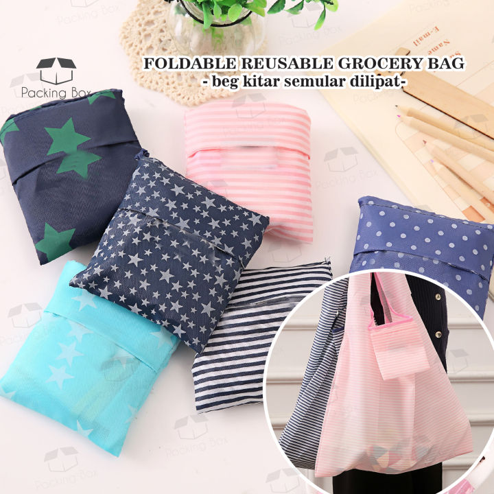 PKB Folding Shopping Bag Eco Bag Simple Save Earth Travel Tote Pouch ...