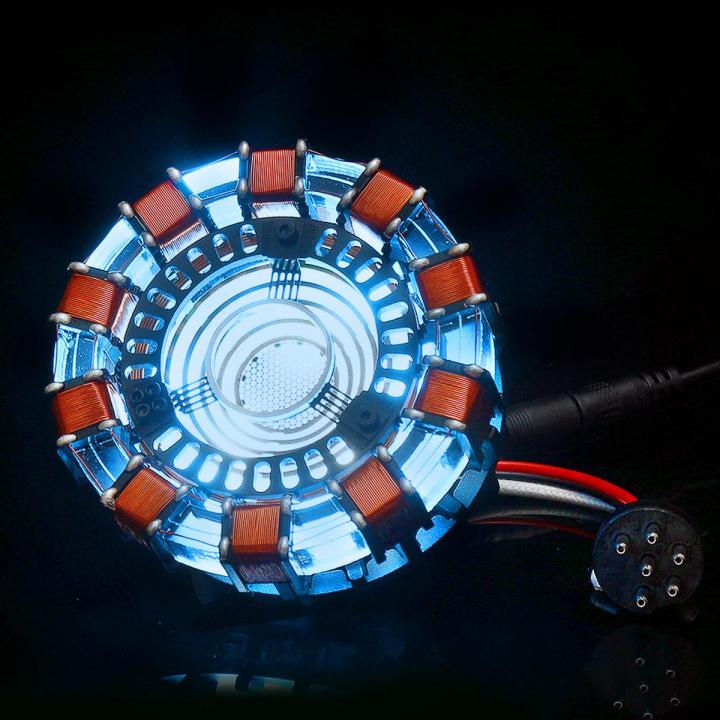 MK1อะคริลิค DIY Arc Reactor Light ชุดอะคริลิคแหล่งกำเนิดแสง LED Torch ...