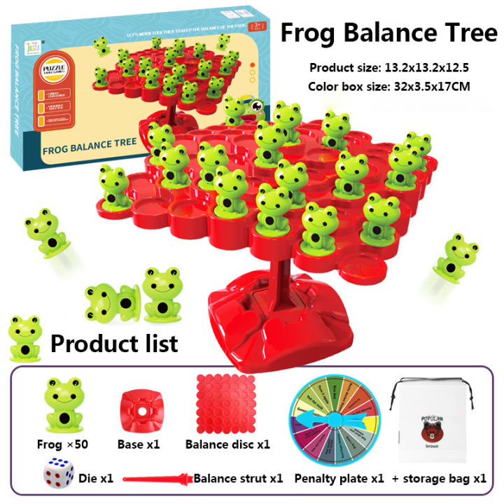 Frog Balance Tree Toys Family Friends Interaction Party Table Board ...