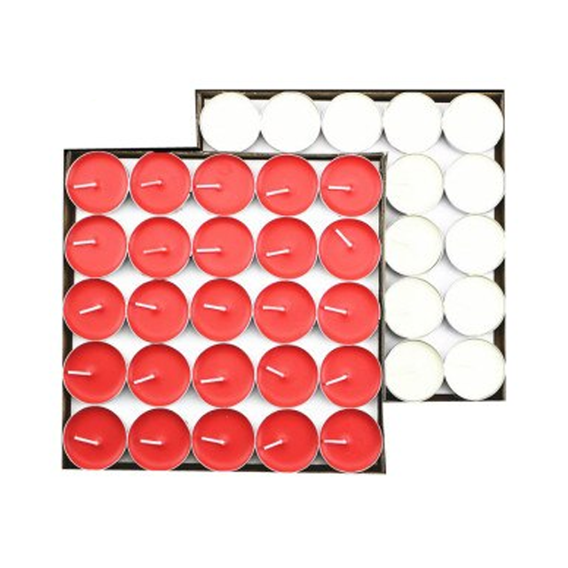 50pcs Smokeless Tea Light Candles Round Small Tea Candle | Lazada PH