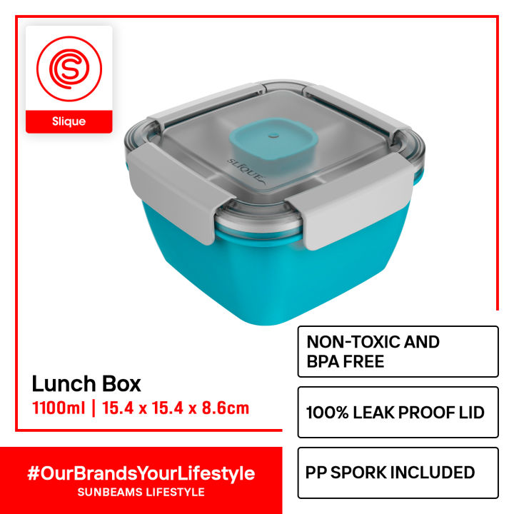 SLIQUE Premium Lunch Box for Adult & Kids, Bento Box, School Lunch Box ...